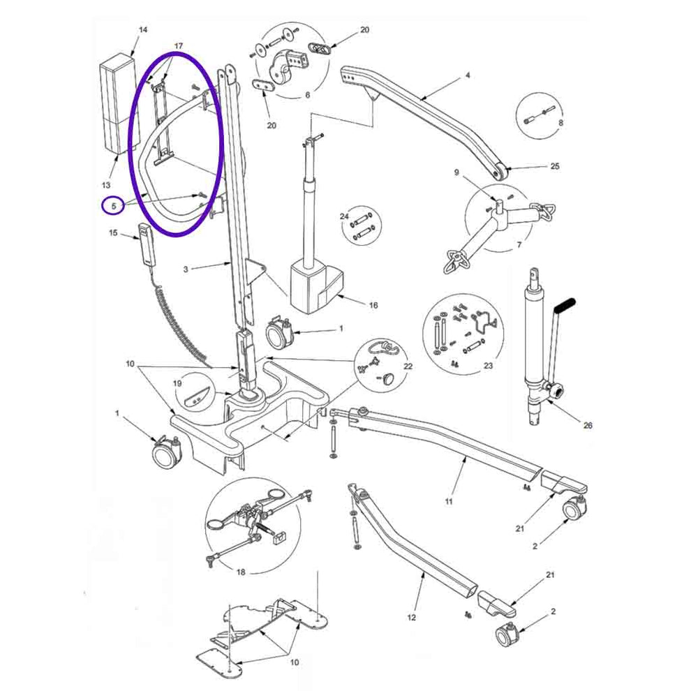 Advance Lift Push Handles 0Y0035 – All Points Medical